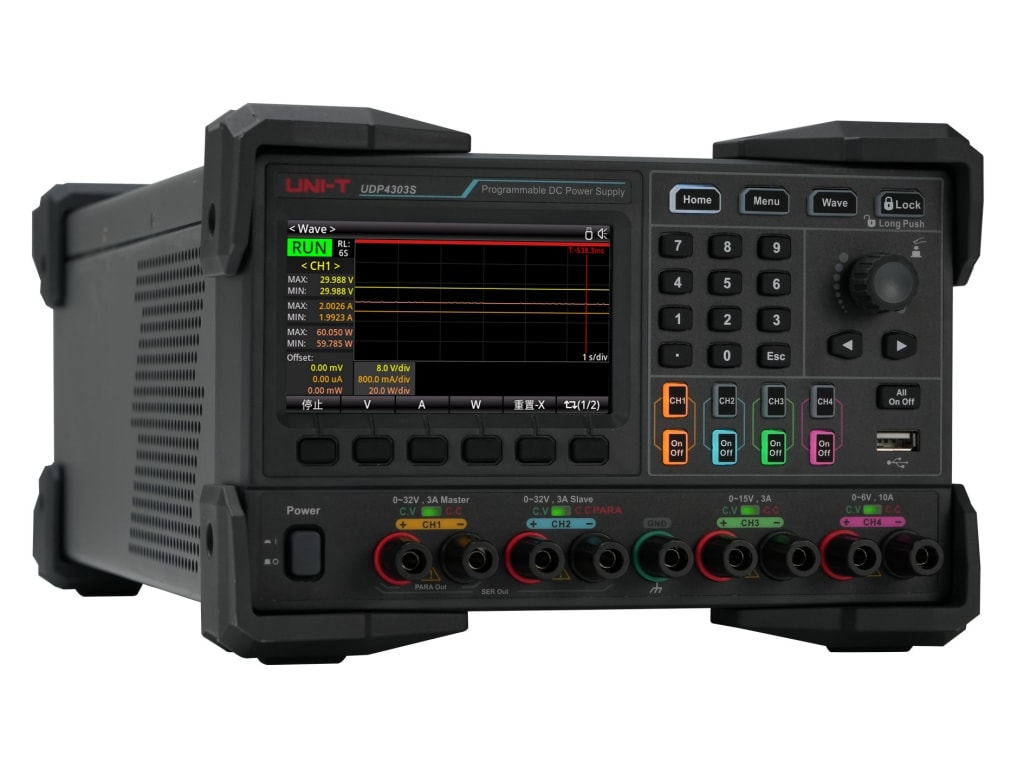 UNI-T UDP4303S - Four Channel Programmable DC Power Supply (297W) | TEquipment