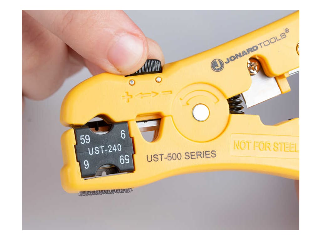 Jonard UST-540 - Universal Cable Stripping Tool with Cable Stop, For ...