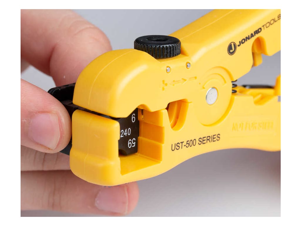 Jonard UST-540 - Universal Cable Stripping Tool with Cable Stop, For ...