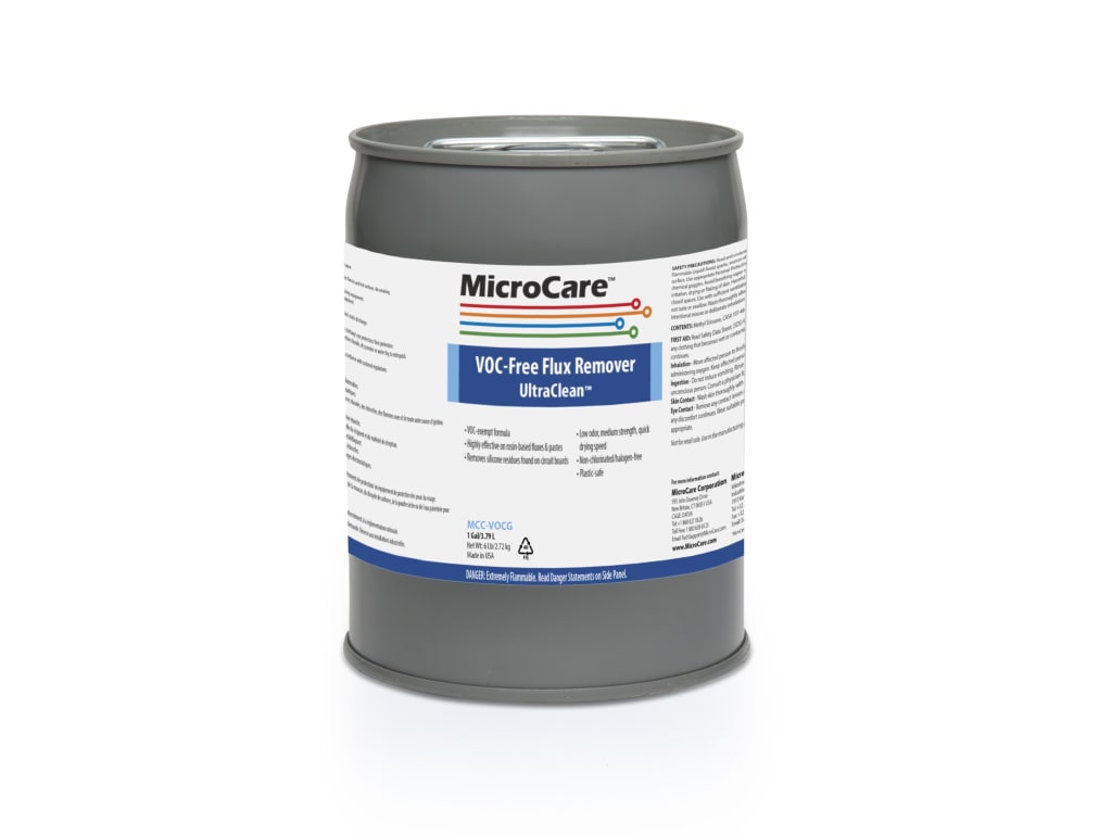 MicroCare MCC-VOCG - VOC Free Flux Remover, UltraClean (1 Gallon Mini ...