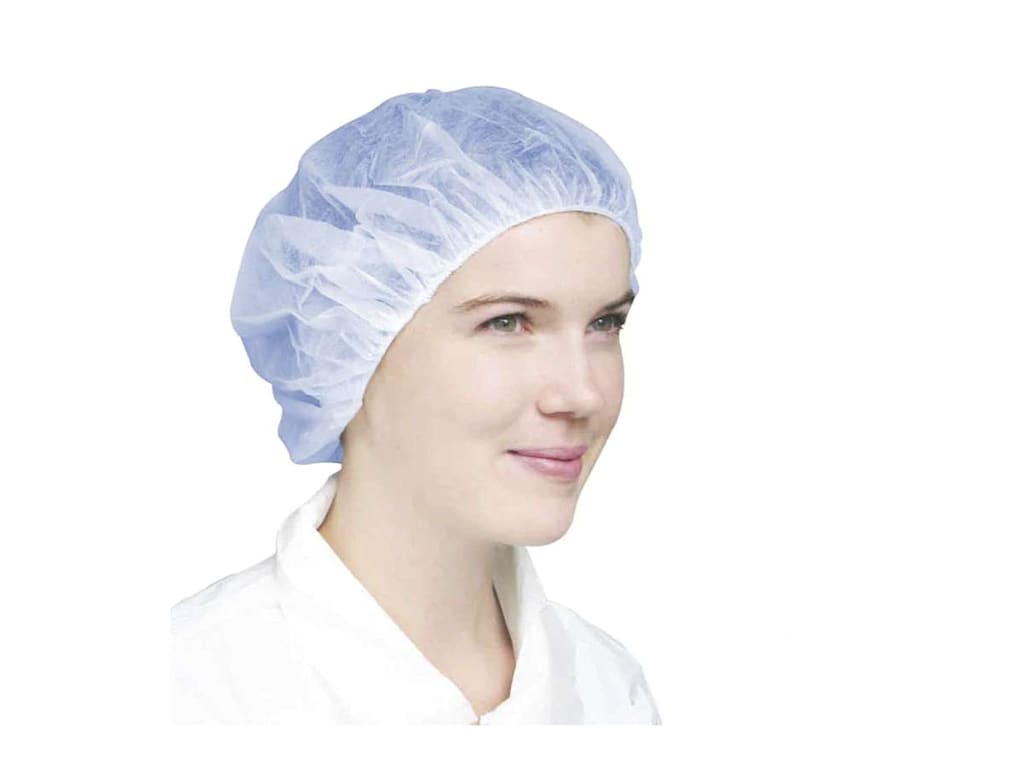Valutek VTBFCBL-24 Cleanroom Bouffant Cap, Disposable, Polypropylene ...