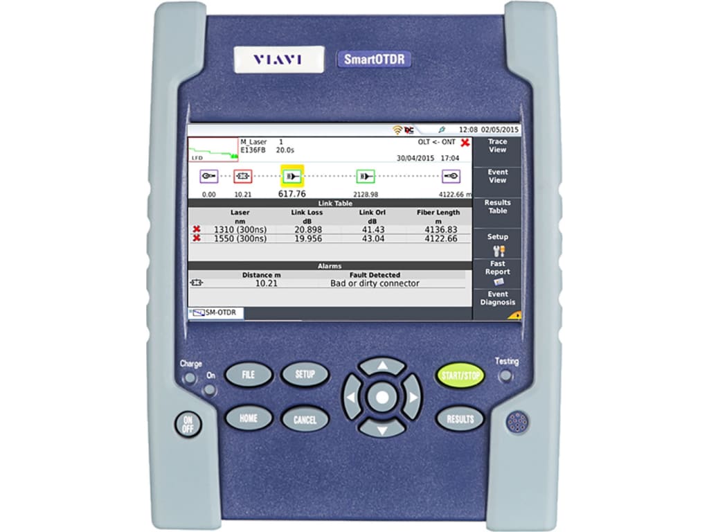 Viavi E118FA65-APC SmartOTDR Filtered 1650 nm A-range Handheld Tester ...