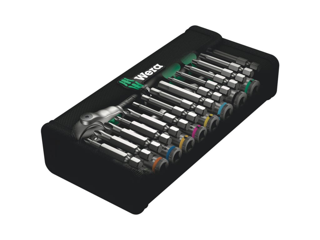 Wera Tools 05004016001 - 8100 SA 6 Zyklop Speed Ratchet Set, 1/4" Drive ...