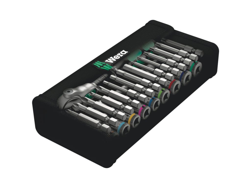 Wera Tools 05004019001 - 8100 SA 9 Zyklop Speed Ratchet Set, 1/4" Drive ...