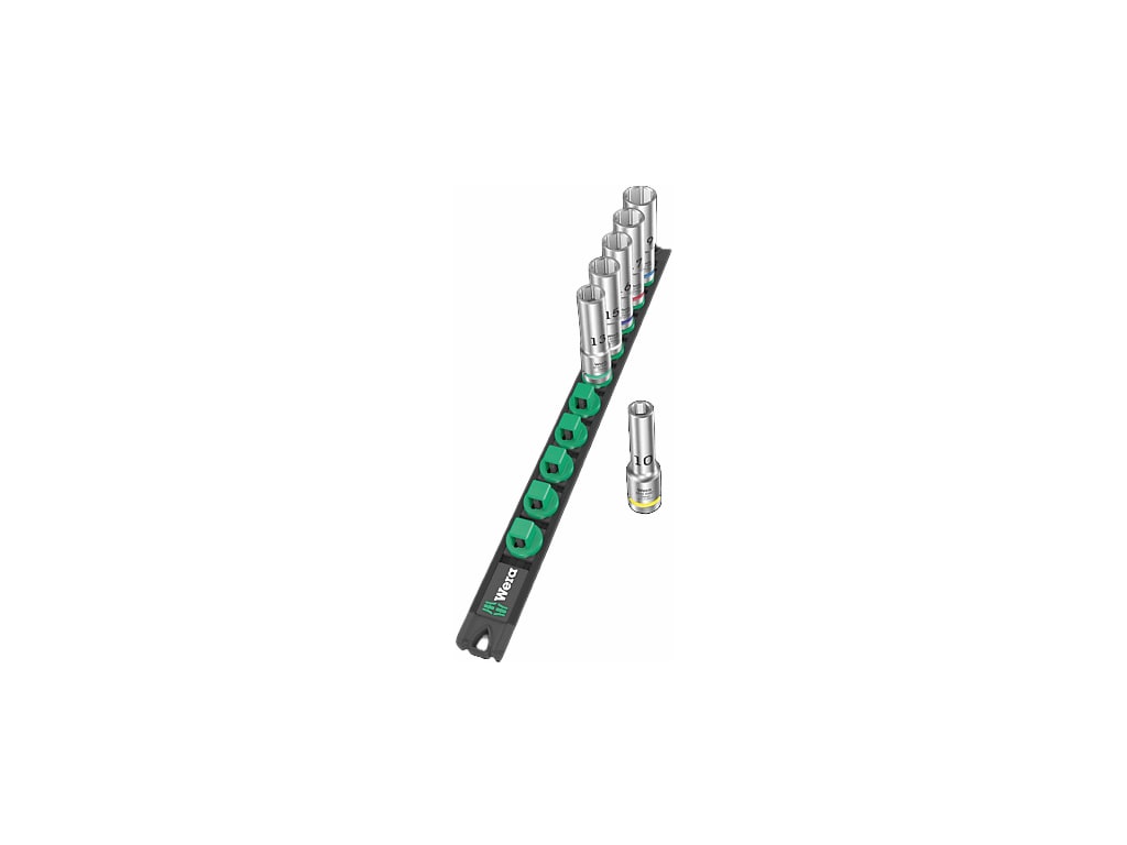 Wera Tools 05005470001 - Magnetic Socket Rail C Deep Socket Set, 1/2 ...
