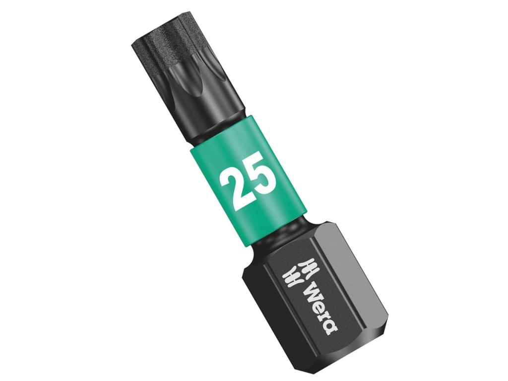 Wera 05066445001 - 868/1 BTZ Square-Plus Bits, # 1 x 25 mm, 1/4 Hex | TEquipment