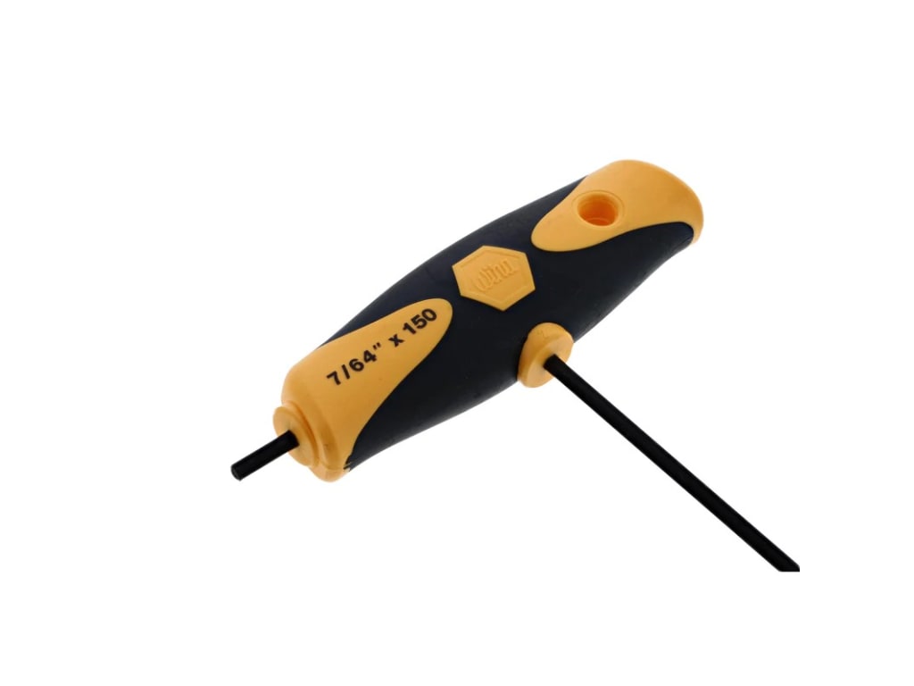 Wiha 33422 - SoftGrip Hex T-Handle 7/64" | TEquipment