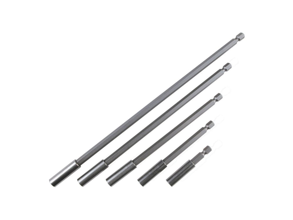 Wiha 71499 - 5 Piece Magnetic Retaining Ring 1/4" Bit Holder Set ...