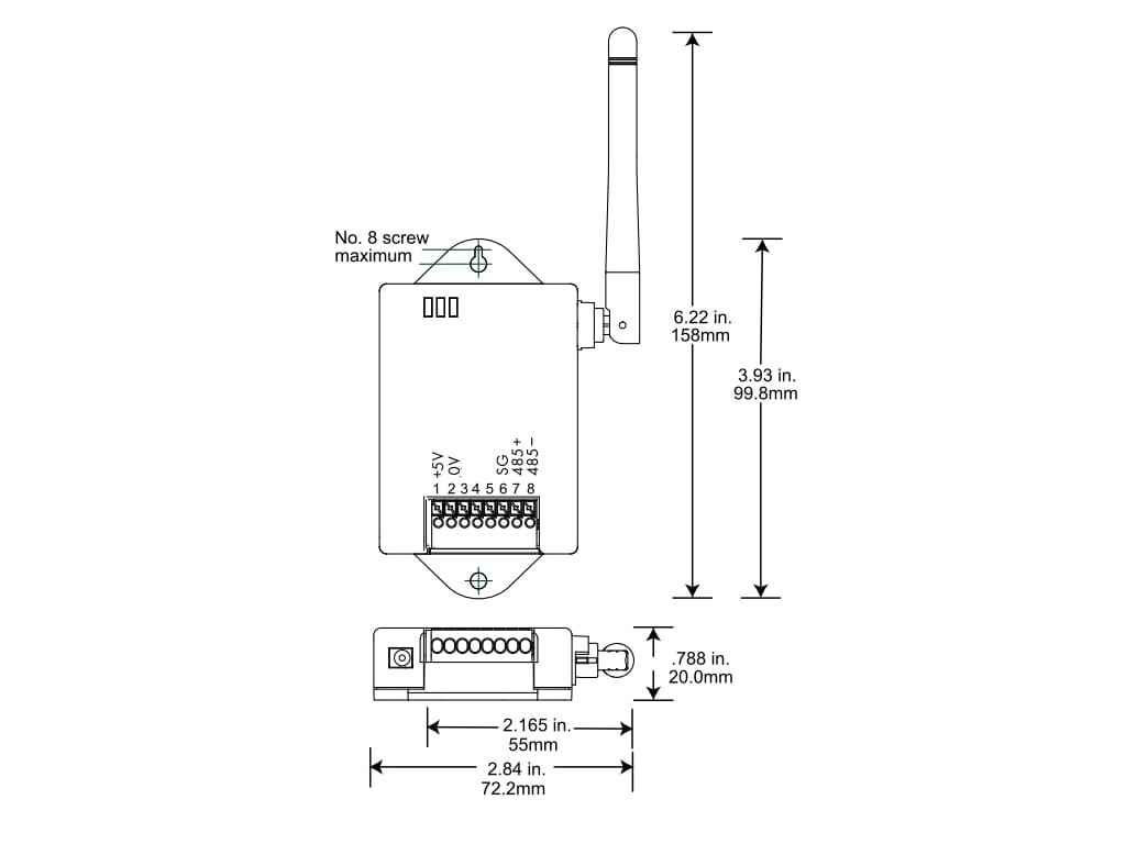 NK WRT-R85-05D-C Wireless Transmitter And Receiver RS485 ModBus RTU ...