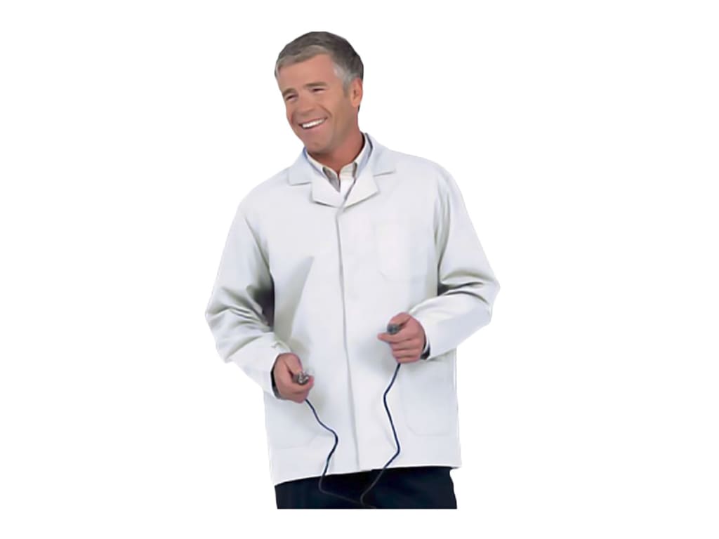Worklon 424-M - Lab Coat, 30" OAL, Microstat, ESD-Safe, Unisex, Short ...