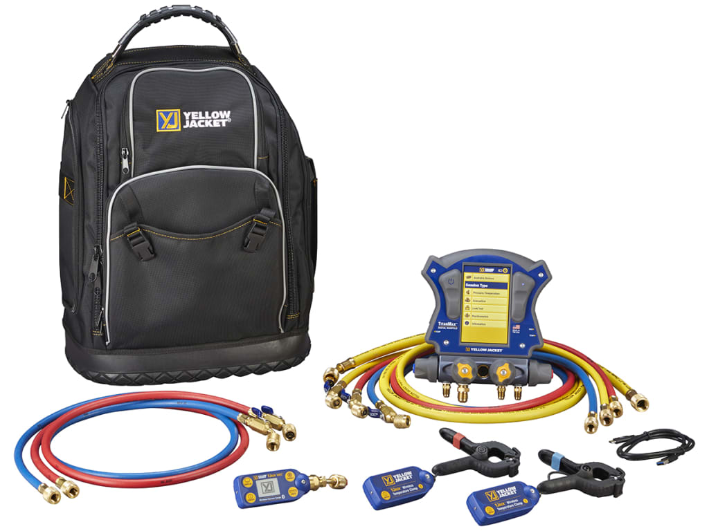 Yellow Jacket 40887 - TITANMAX Deluxe Digital Manifold with Wireless ...
