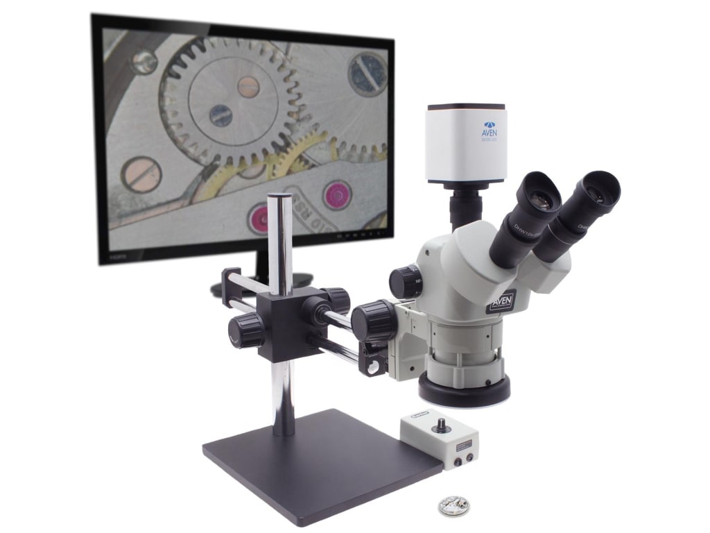 Aven Tools 26800B-383-PRO - Stereo Zoom Trinocular Microscope SPZV-50 ...