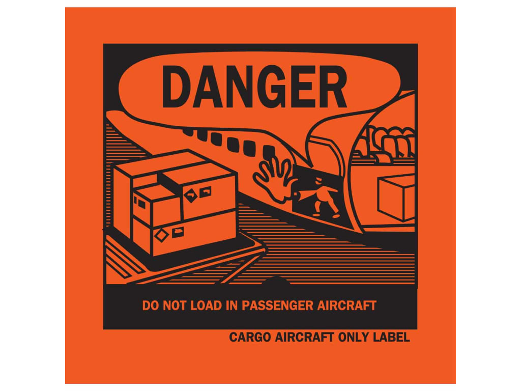 Brady 63239 - Danger Do Not Load in Passenger Aircraft Cargo Aircraft ...