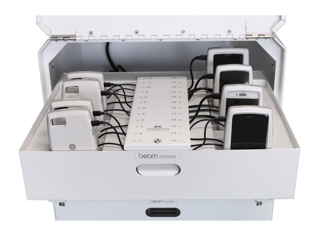 Datamation MDM-Dual-Beam-Cab - Mdm Security Cabinet, Dual Tray, Sync ...