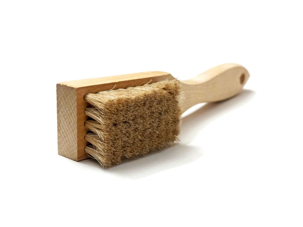 Gordon Brush 28HH - Horse Hair Bristle & Shaped Wood Handle Scratch Brush, Anti-Static, 5 x 9 ...