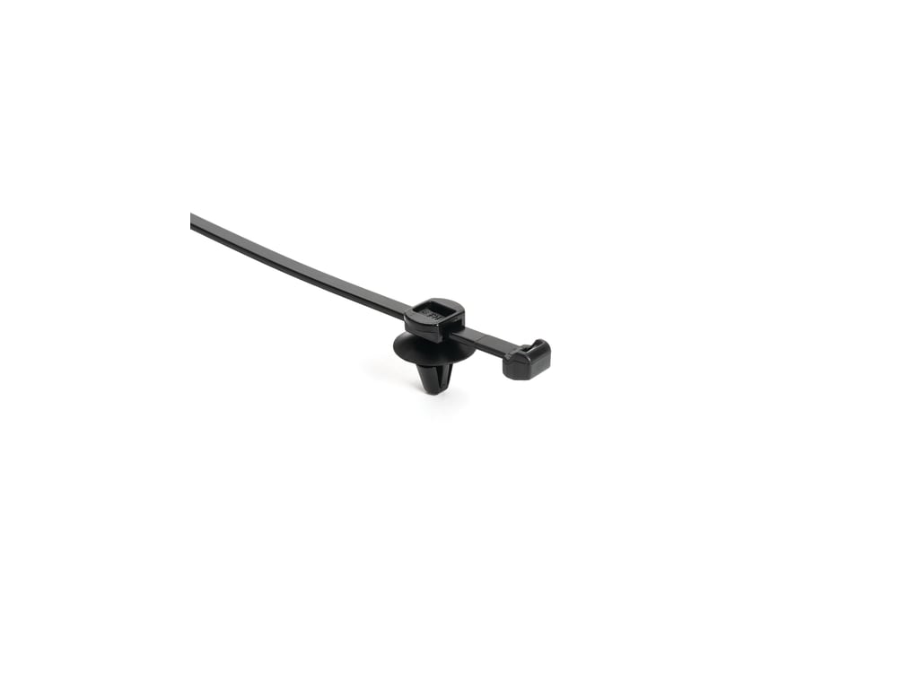 HellermannTyton 150-37791 - 2-Pc Cable Tie/Arrowhead Mount, 7.87"L, 0.248" - 0.264" Mounting ...