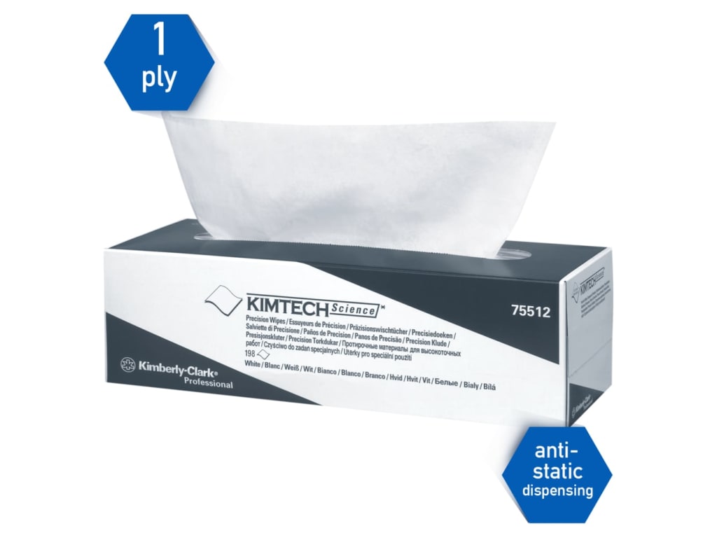 Kimberly-Clark KCC 75512 - Kimtech Science Precision Wipes (15 Boxes of ...