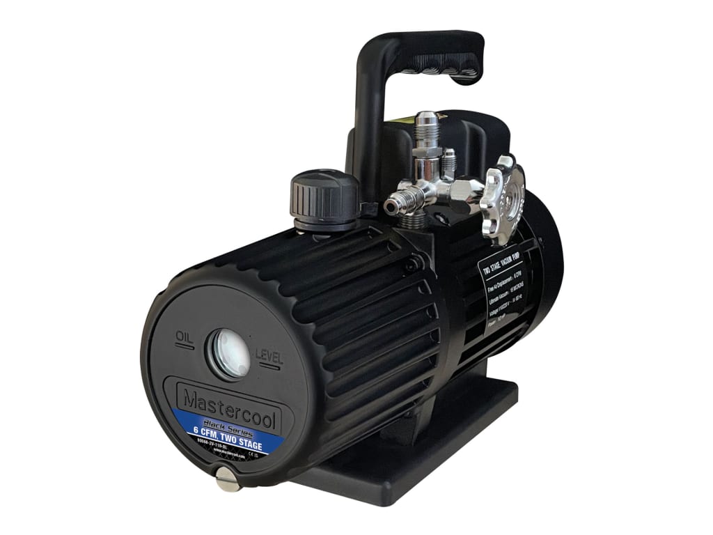 Mastercool 90066-2V-110-BL - Black Series Dual Stage Vacuum Pump (6 CFM ...