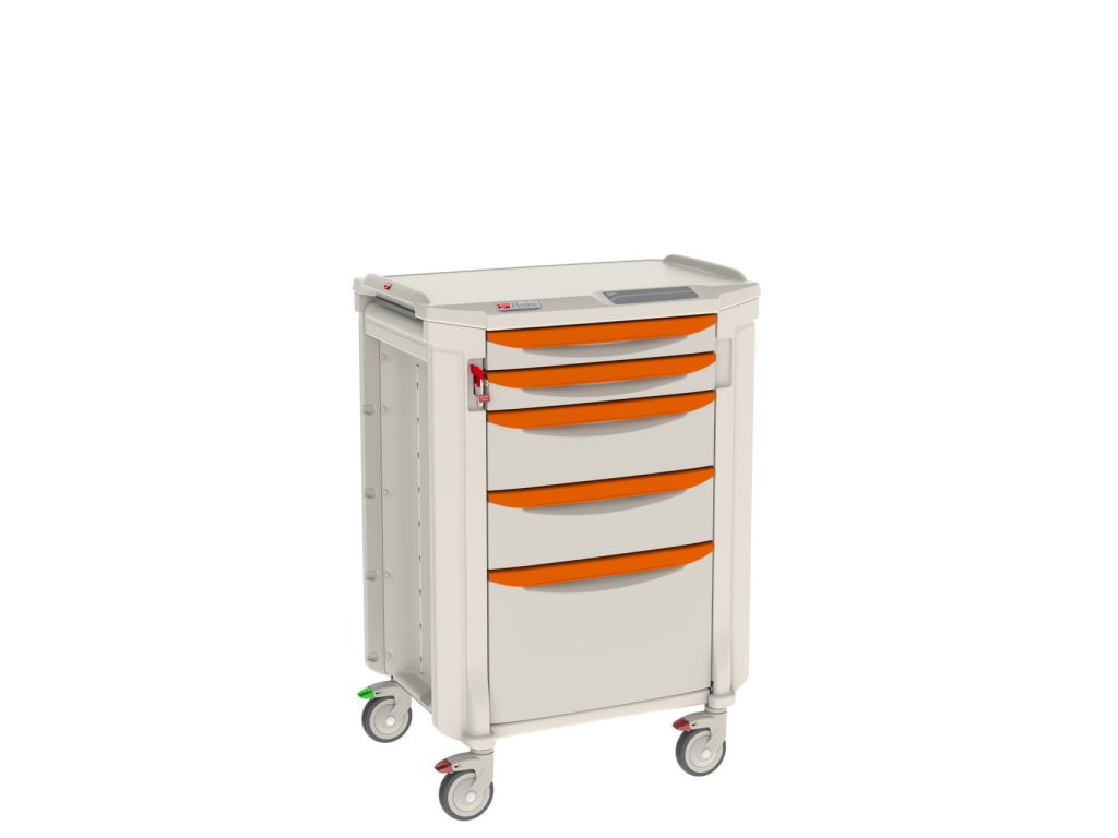 Metro FLP22010 - Flexline General Use Medical Cart, Polymer, Taupe ...