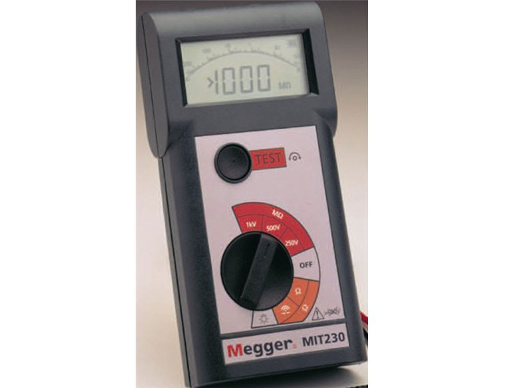 Megger MIT230-EN - Analog/Digital Hand-Held Megger Insulation Tester ...