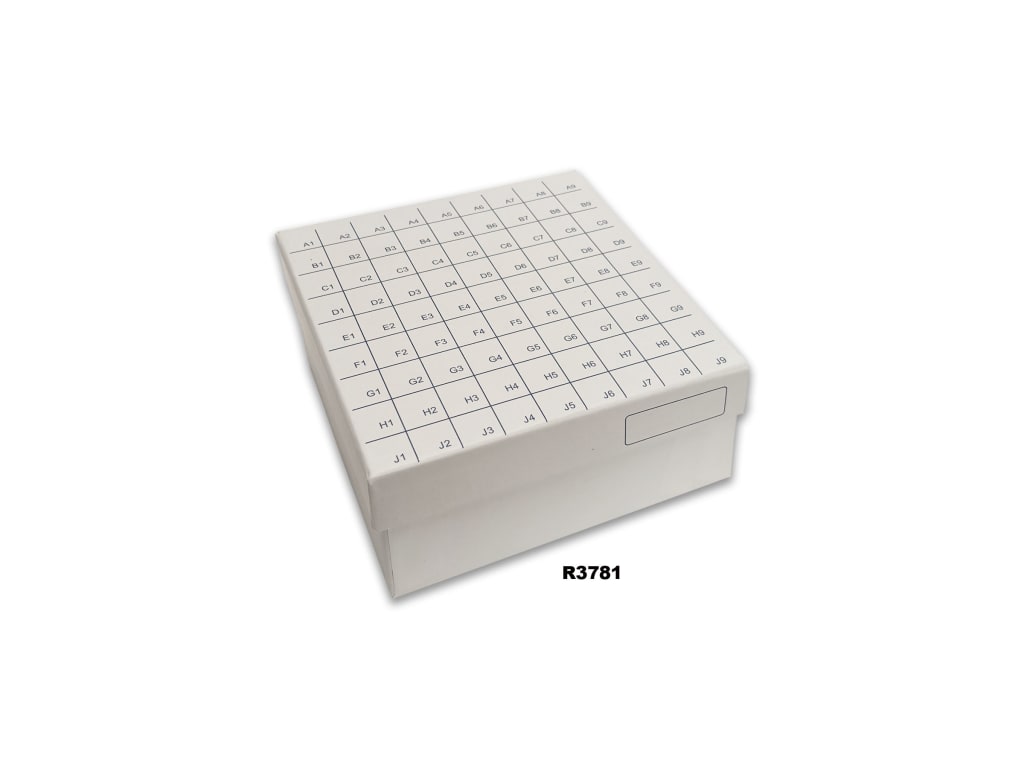 MTC Bio R3781 - FlipTop Hinged Lid Cardboard Freezer Boxes w/Dividers ...