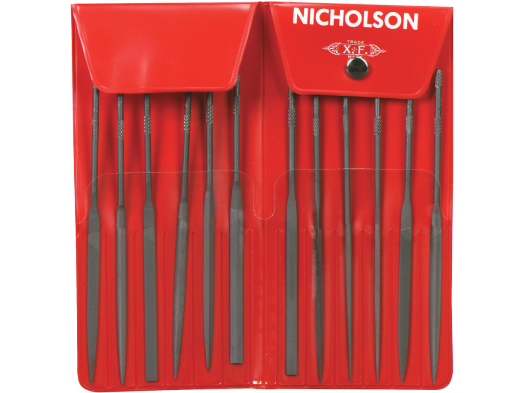 Crescent Nicholson 37392 - File Set, 5.5" OAL, Needle #0 Cut, Steel ...