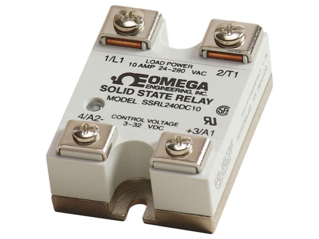 Omega SSRL240DC10 - High Reliability Solid State Relay, 1-Phase, 24 Vac ...