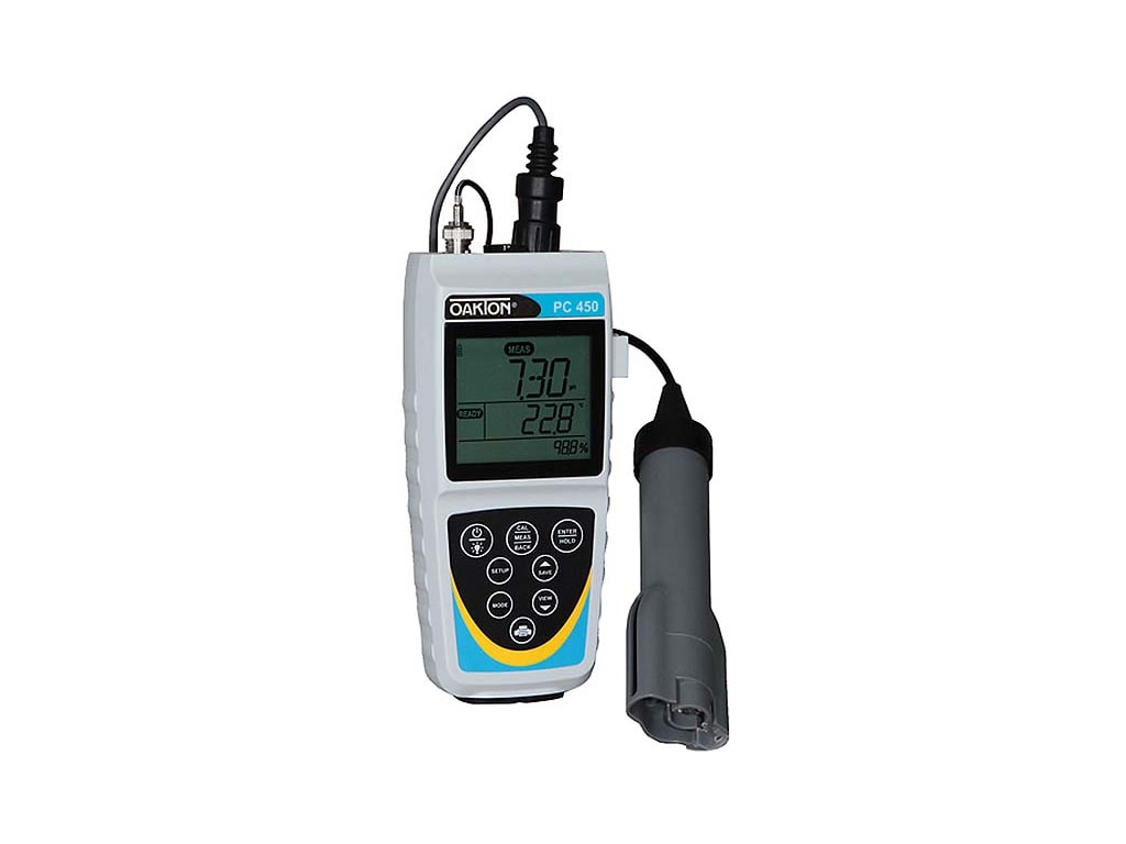 Oakton WD-35630-11 Waterproof pH/CON 450 Meter with Combination Probe ...