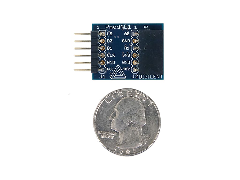 Digilent PmodAD1 - Two 12-bit A/D Inputs | TEquipment