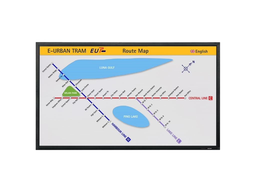 Sharp PN-E602 60" Class High Definition LED Display | Touchboards