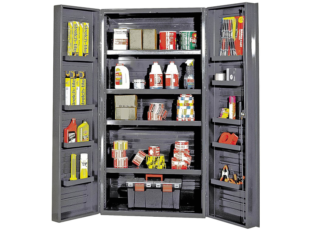 Quantum Storage Systems QSC-36-4IS-12DS - All-Welded Bin Cabinet w/4 ...