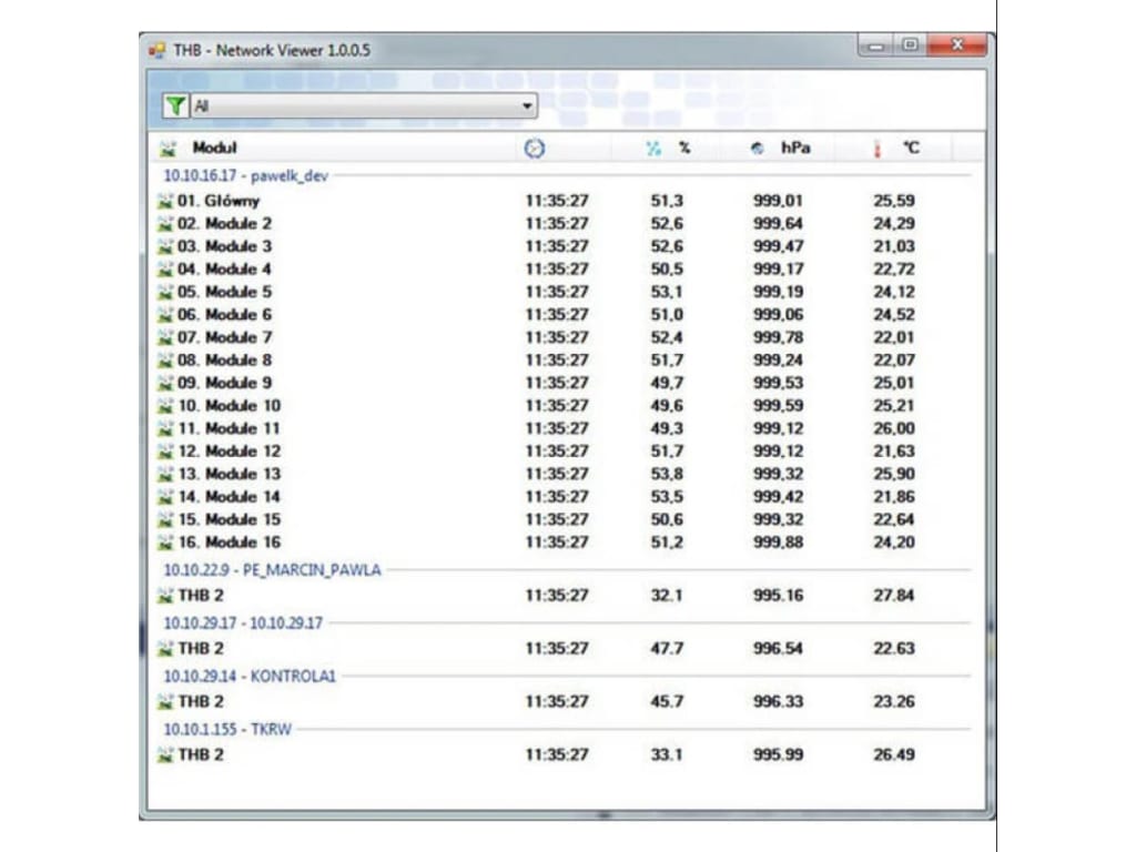 Radwag THB-R-Multi PC Software - Monitoring Software for THB-R Ambient ...