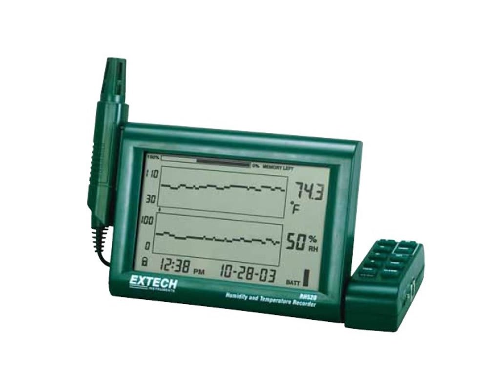Extech RH520A-NIST Humidity Dataloggers - Max Temperature: 140 F, Min ...