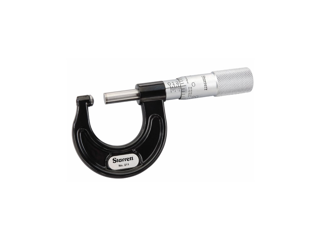 Starrett 211XP - Rounded Anvil Micrometer (0-1in Range) | TEquipment