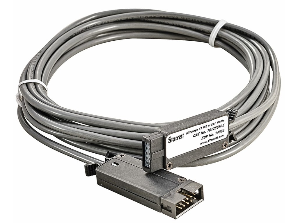 Starrett 7612ECM-5 - Gage Extension Cable for Data Multiplexers - 5 ...
