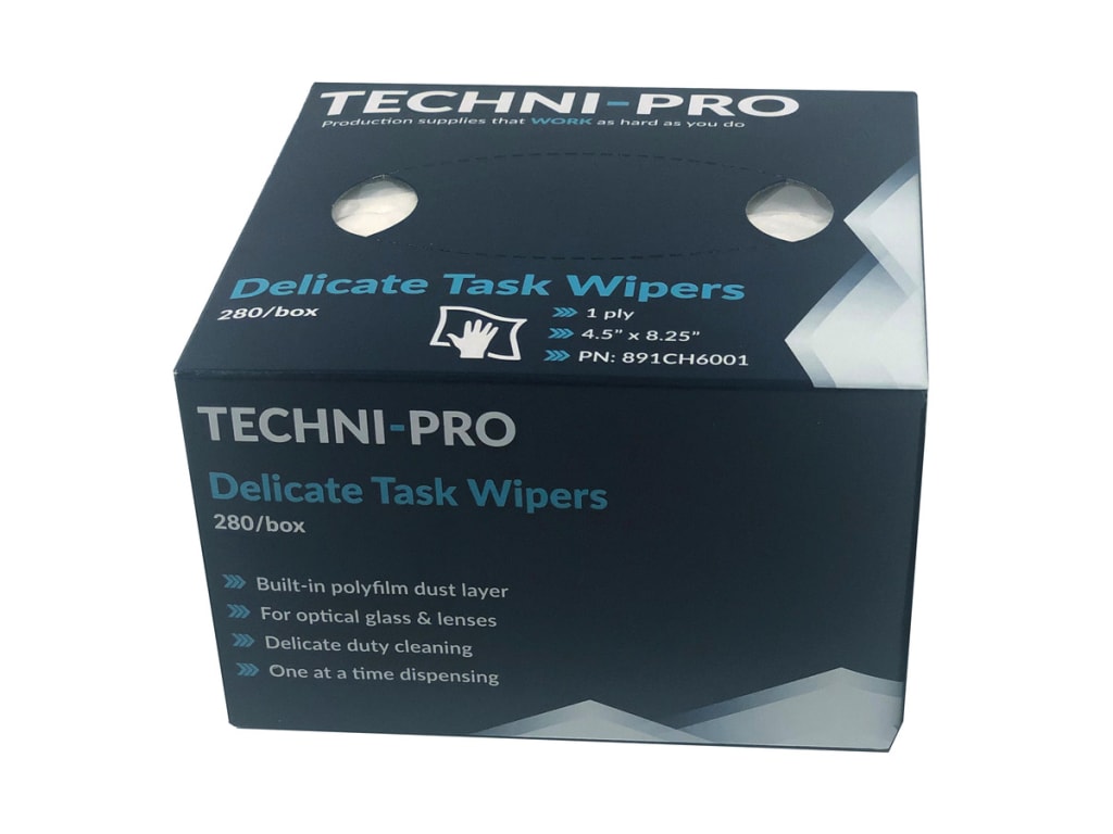 Techni-Pro 891CH6001 - Cleanroom Wipes, Delicate Task, 4.5"x8.5", Pop ...