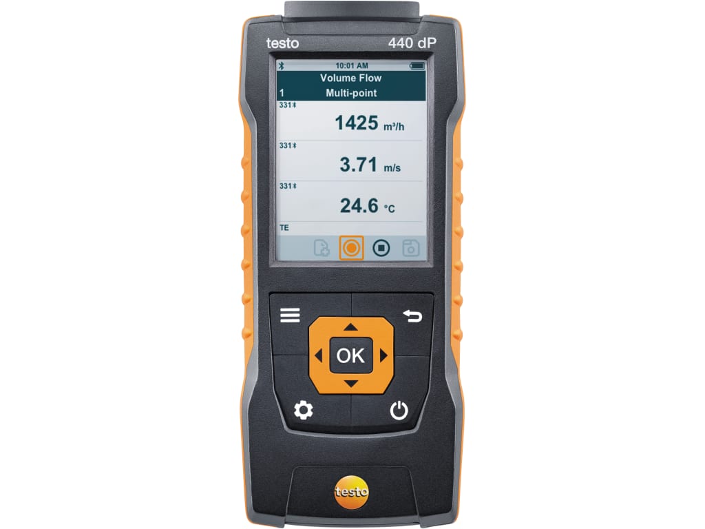 Testo 440 dP - Airflow ComboKit 2 with Bluetooth and Delta P | TEquipment