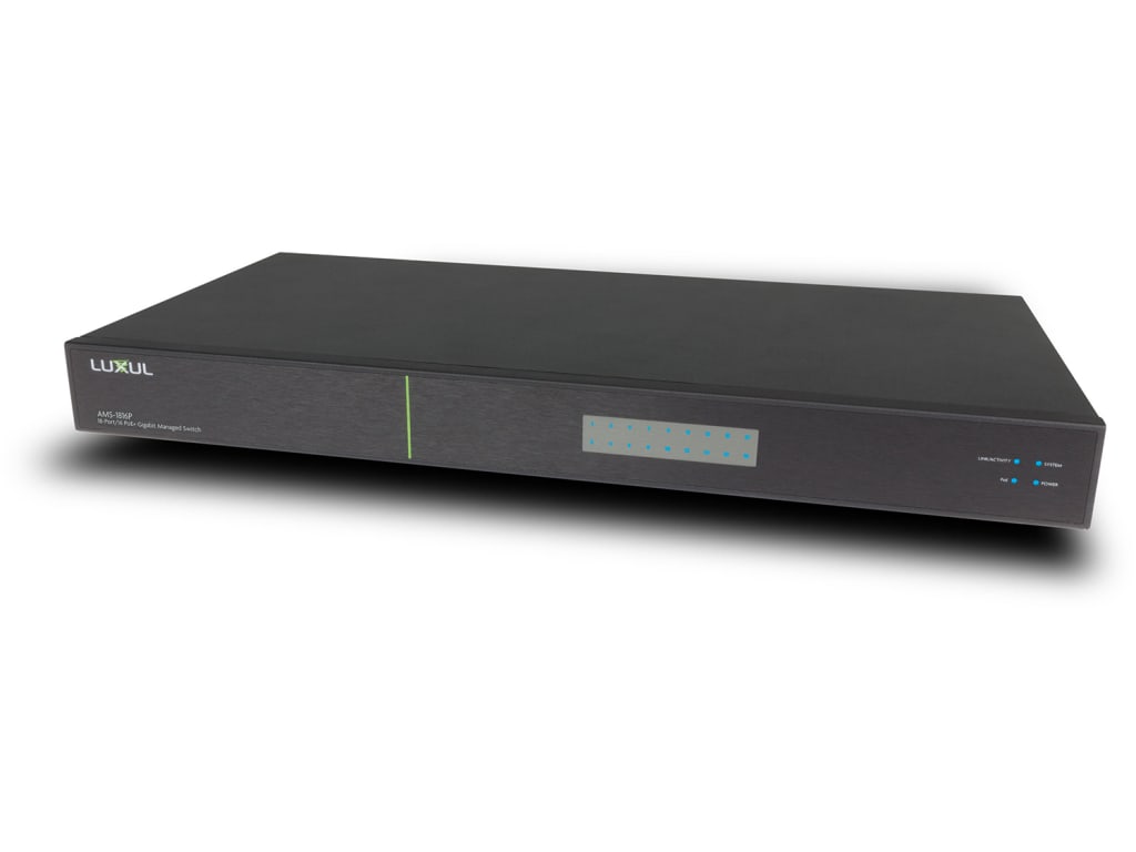 vaddio AMS-1816P - AV Series 18-Port Gigabit PoE+ L2/L3 Managed Switch ...