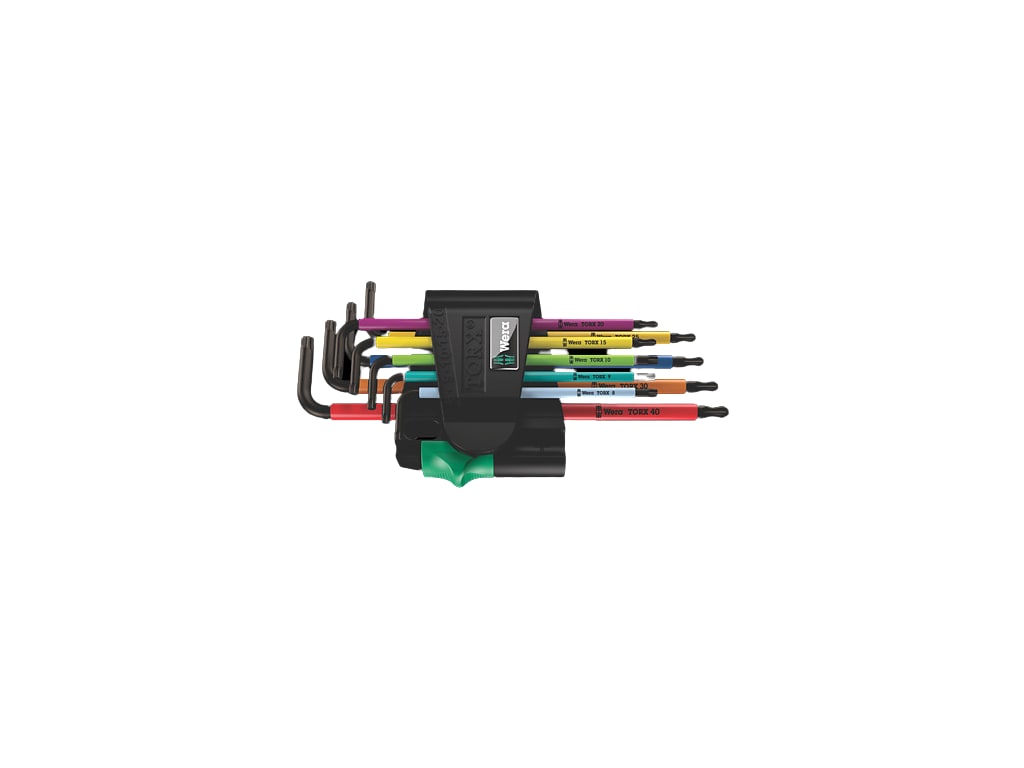 Wera 05024335001 - 967/9 TX BO Multicolour 1 L-key Set for Tamper-Proof ...