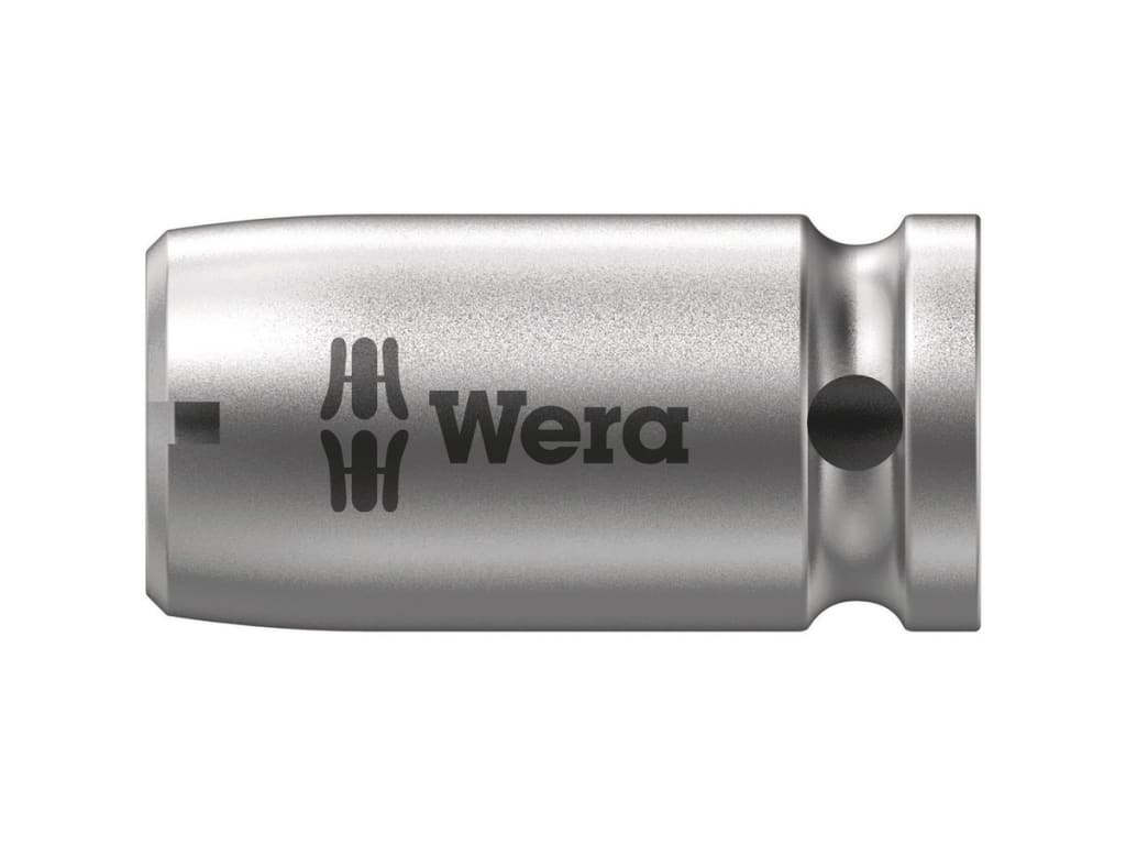 Wera 05042605001 - 780 A 1/4" Adaptor w/Ball Stop Groove, 1/4in Square ...