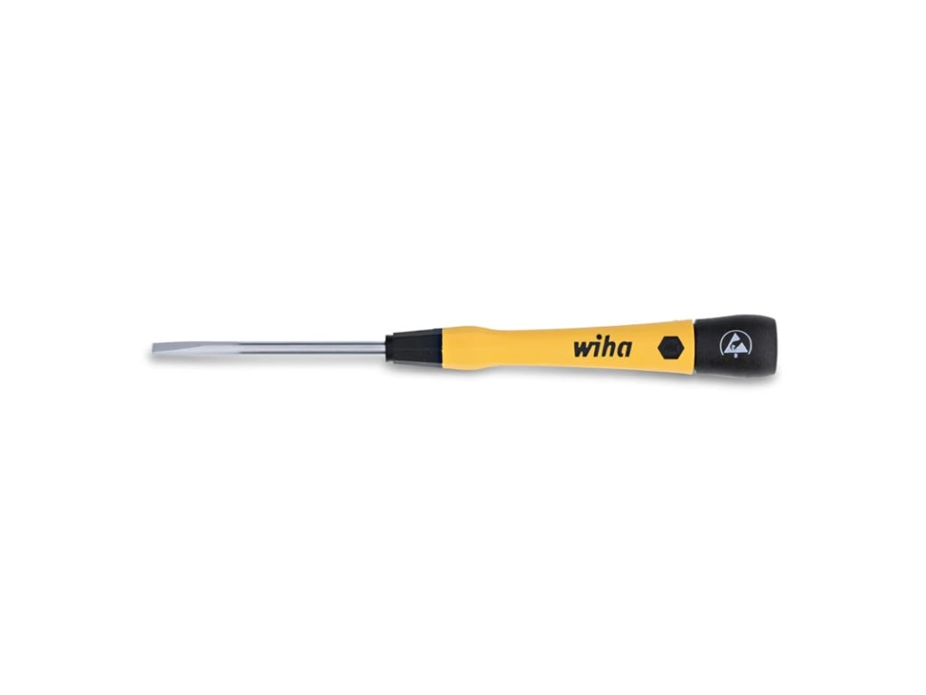Wiha 27281 - ESD Safe PicoFinish Precision Screwdriver - Slotted, 6.7 ...