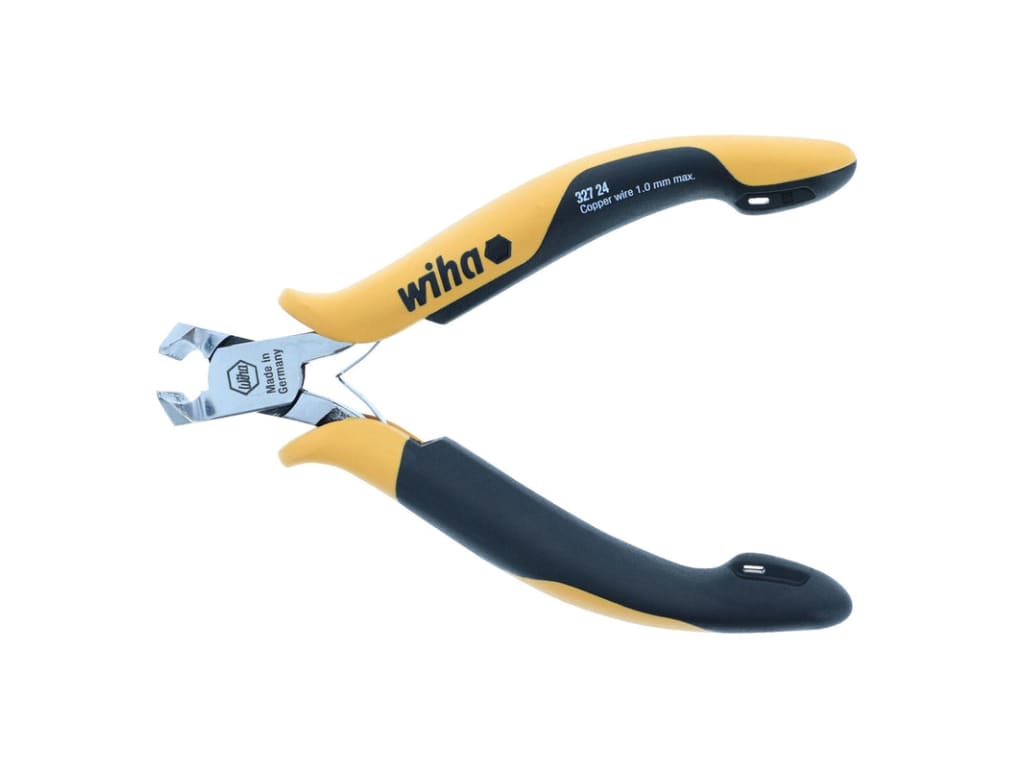 Wiha 32724 - ESD Safe Precision Oblique Angled FullFlush Cutter ...