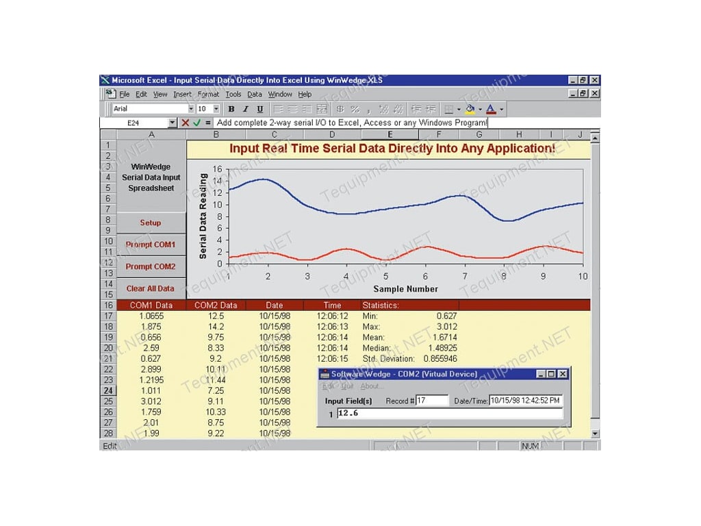 Mark-10 15-1003 WinWedge 32 Pro Data Collection Software | TEquipment