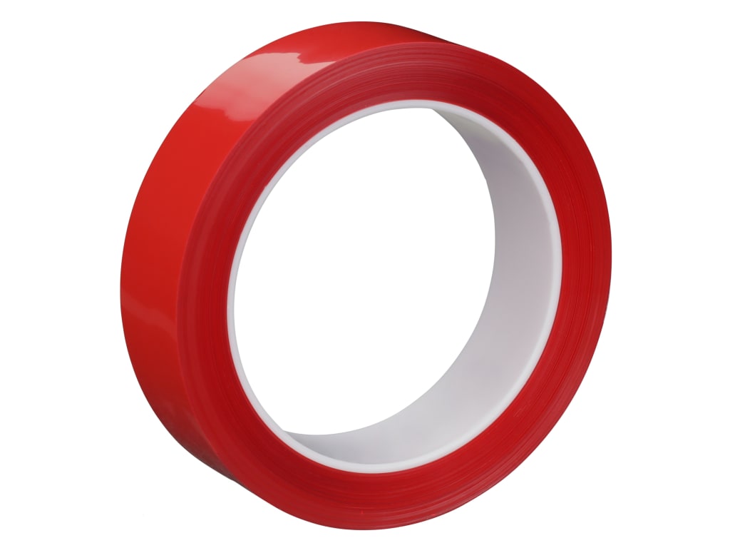 3M 7000028669 - Polyester Film Tape 850, Red, 1 in x 72 yd, 1.9 mil ...