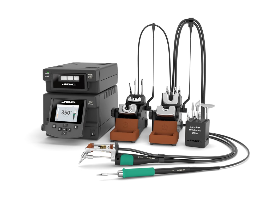 JBC DDSD-1QA - Two Channel Rework System with T245 and DT530 (Shop Air Not Required) | TEquipment