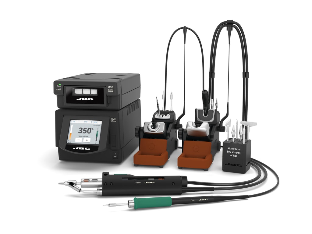 JBC DMSE-2QC - 4 Channel Rework System with T245 and DR560 (Shop Air Not Required); 230 VOLT ...