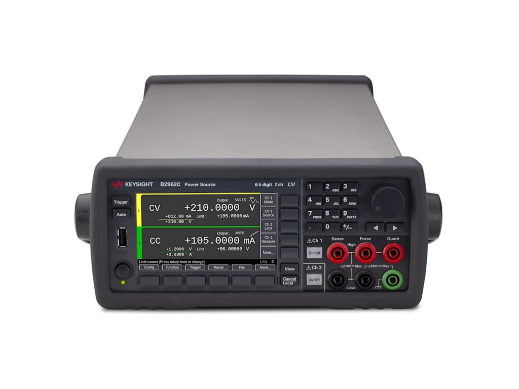 Keysight B2962C - 6.5 Digit Low Noise Power Source (2 Channel, 32W ...