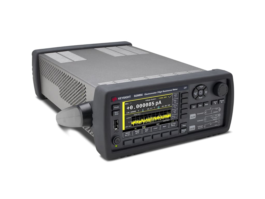 Keysight B2985C - Electrometer/High Resistance Meter (0.01fA, 1000V ...