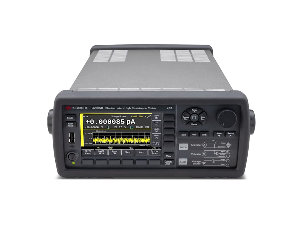 Keysight B2985C - Electrometer/High Resistance Meter (0.01fA, 1000V ...