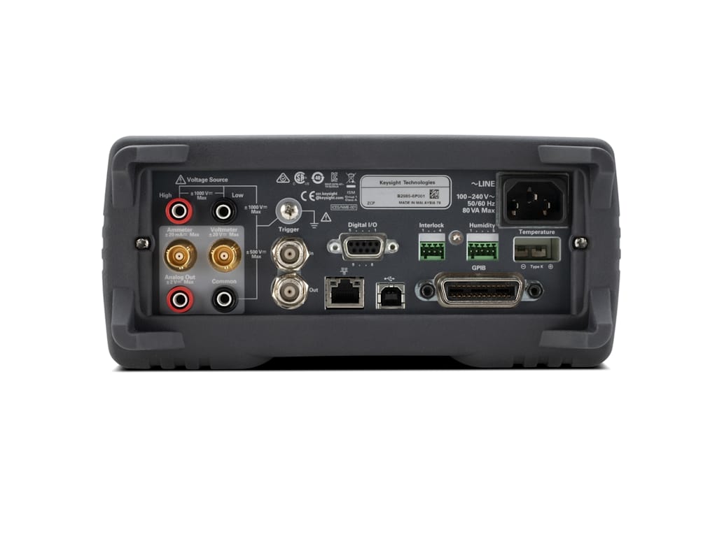 Keysight B2985C - Electrometer/High Resistance Meter (0.01fA, 1000V ...